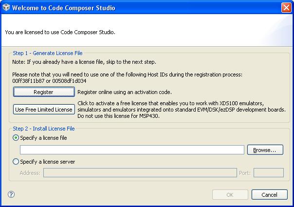 CCSV4 Licensing - Code Composer Studio forum - Code Composer Studio™︎ - TI E2E support forums