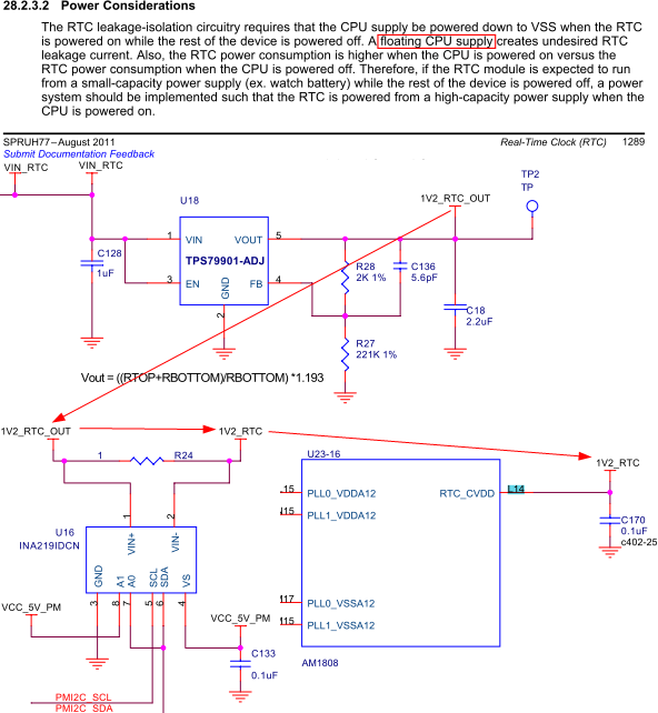 Omap L138 Rtc Floating Cpu Supply Processors Forum Processors Ti E2e Support Forums