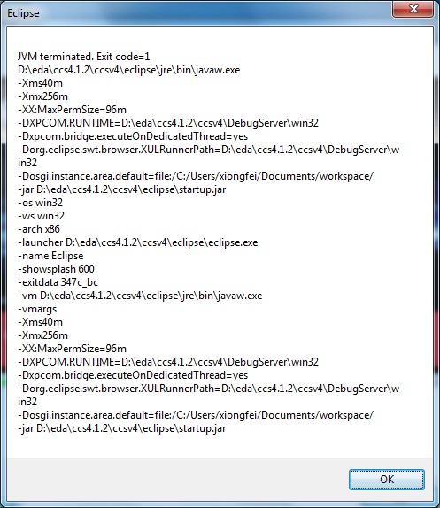 ccs4.1.2 crashed when connecting to the emulator - Code Composer Studio forum - Code Composer ...