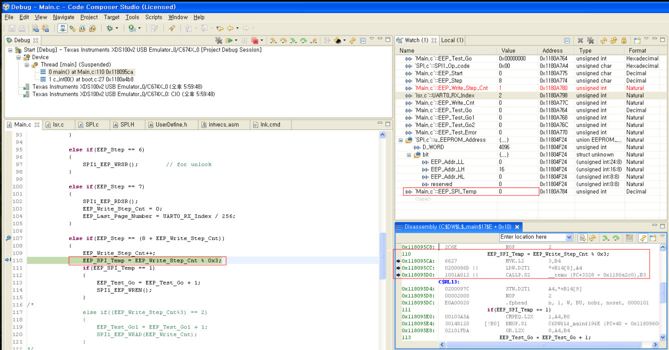 Malfunction in C6748 - Processors forum - Processors - TI E2E support forums