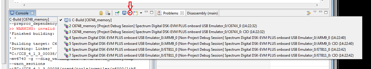CCSv4 output console shared for debug and project perspectives - Code Composer Studio forum ...