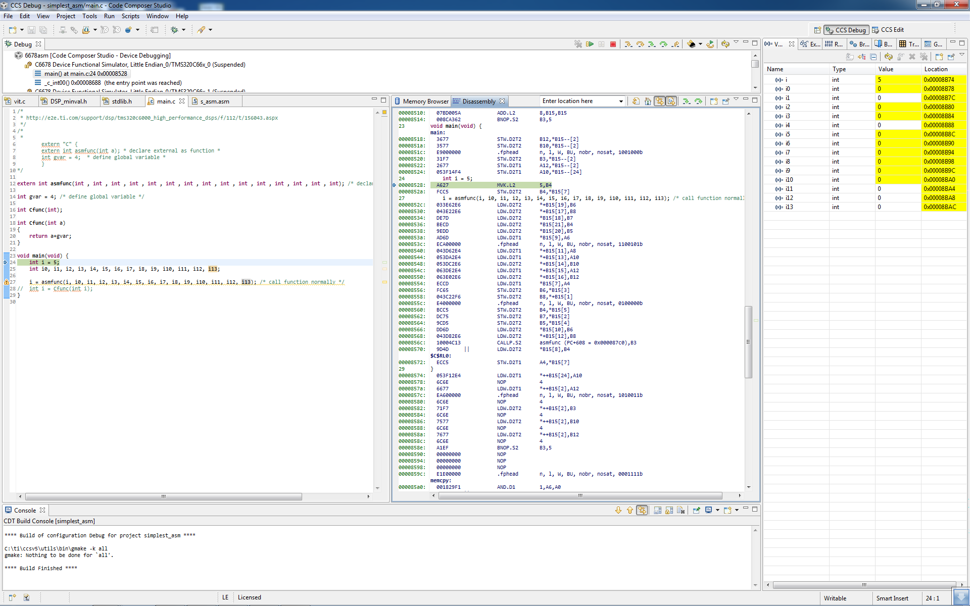 Question about asm called by C - Processors forum - Processors - TI E2E support forums