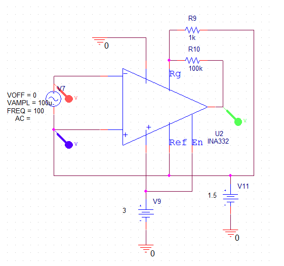 Problems Simulating Ina 332 In Pspice Amplifiers Forum Amplifiers Ti E2e Support Forums