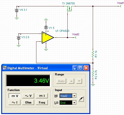 what is the maximum output voltage of OPA820 in this circuit? - Amplifiers forum - Amplifiers ...