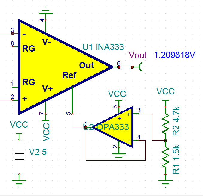 INA333 problem. Output goes to zero when i bias input. - Amplifiers forum - Amplifiers - TI E2E ...