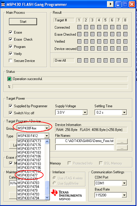 Firmware update for MSP-GANG430 - MSP low-power microcontroller forum - MSP low-power ...
