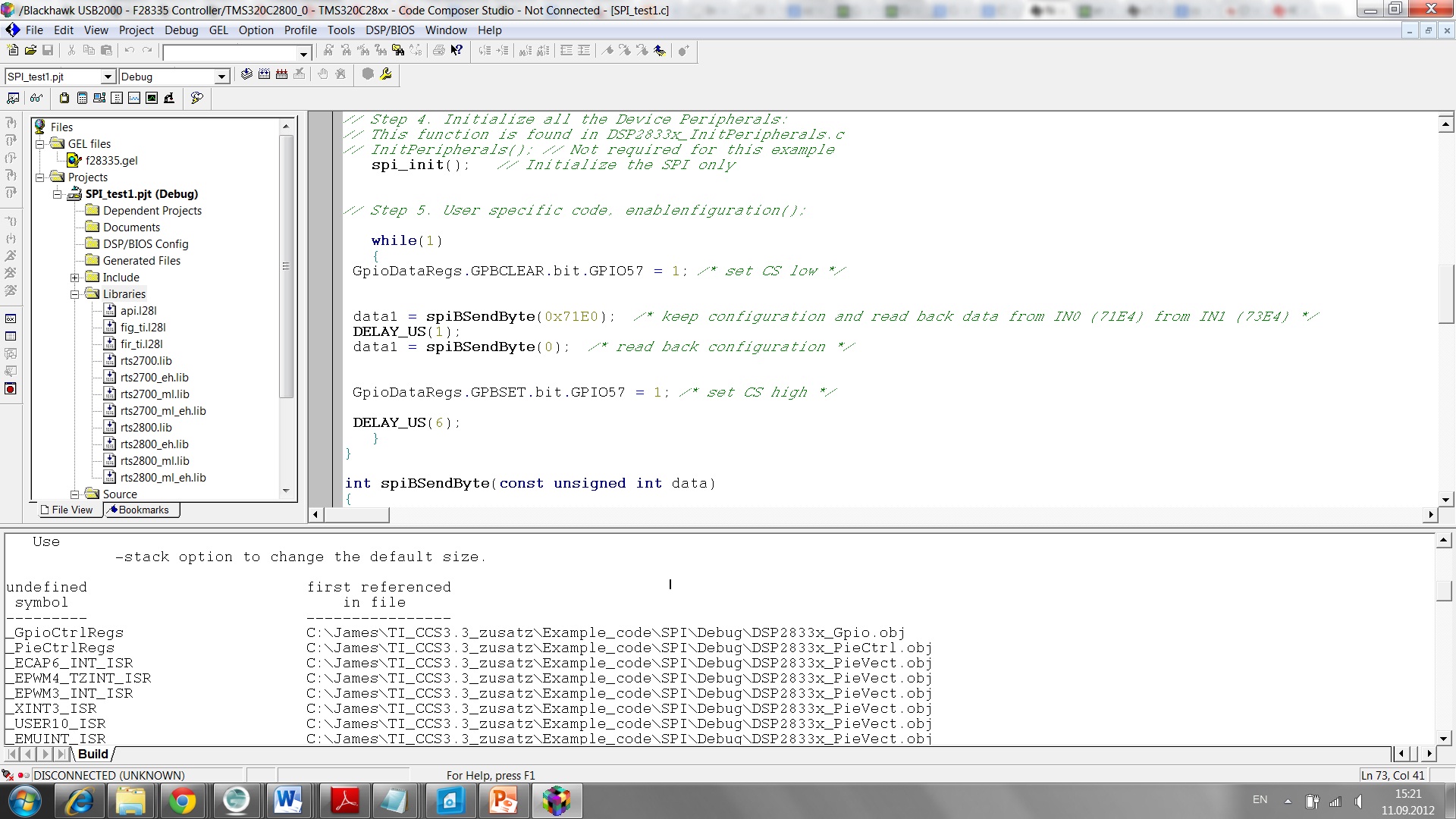 Symbol Referencing Errors Ccs 33 Ti Dsp F28335 What Shall I Do To Get Rid Of Error Message