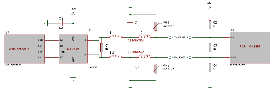 RS485 with a MSP430FG4619 - MSP low-power microcontroller forum - MSP low-power microcontrollers ...