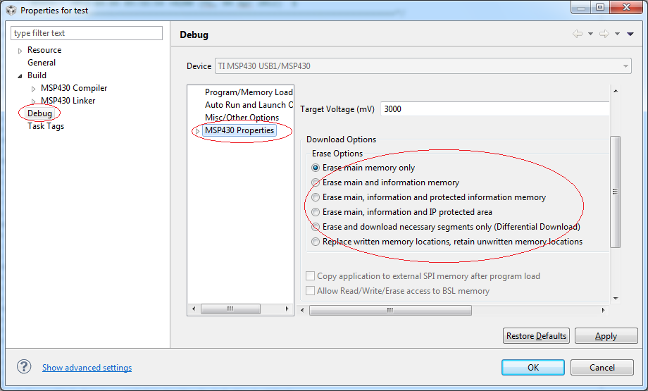 Msp430 Pragma Datasectiontest Infob Doesnt Work Msp Low Power Microcontroller Forum