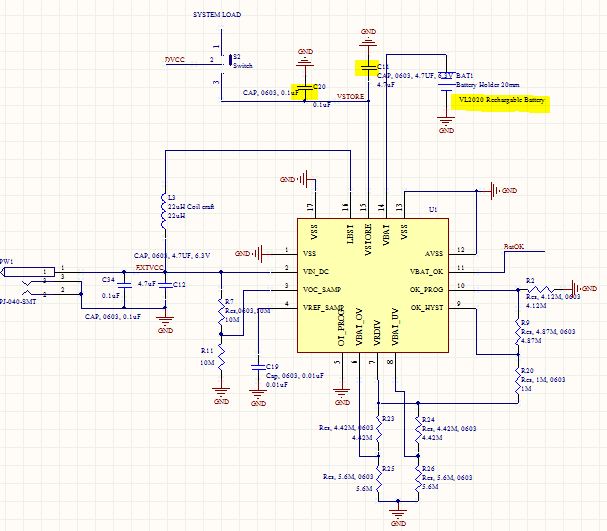 VSTOR on BQ25504 is not stable - Power management forum - Power management - TI E2E support forums