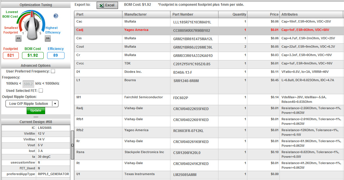 How Save Design File In Webench Simulation Hardware And System Design Tools Forum Simulation