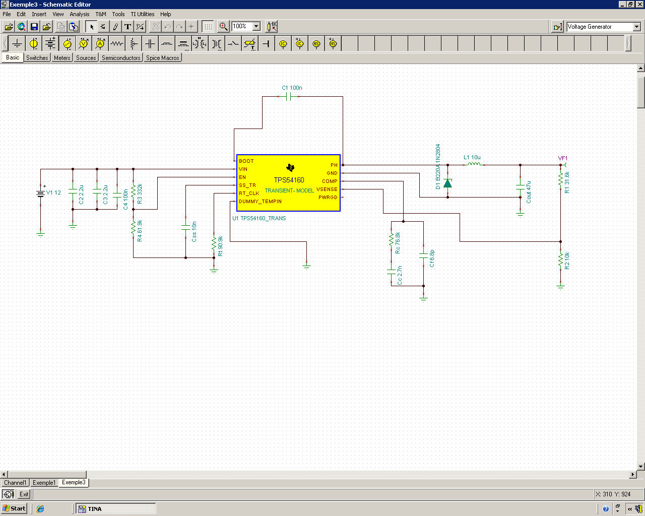 Tps54160 Tina Ti Simulation No Result Simulation Hardware And System Design Tools Forum