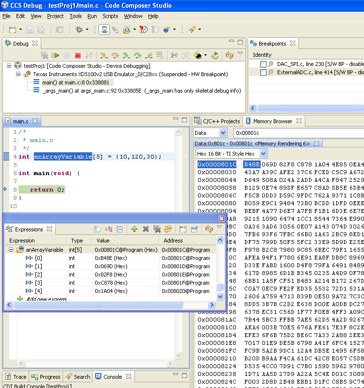 Ccs Version 53000090 Compiler V612 Debug Shows Incorrect Value