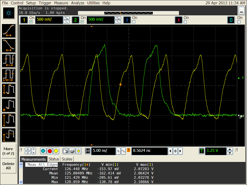 Cdclvc1104pw Signal Integrity Issue Clock And Timing Forum Clock And Timing Ti E2e Support Forums