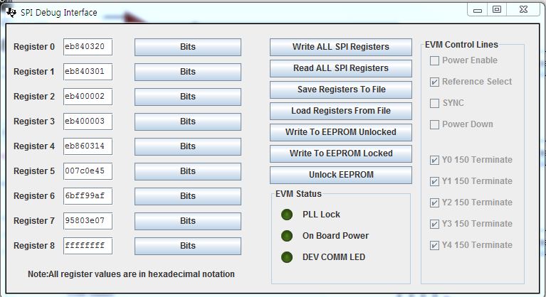 Cdce62005 Spi Register Setting Clock And Timing Forum Clock And Timing Ti E2e Support Forums