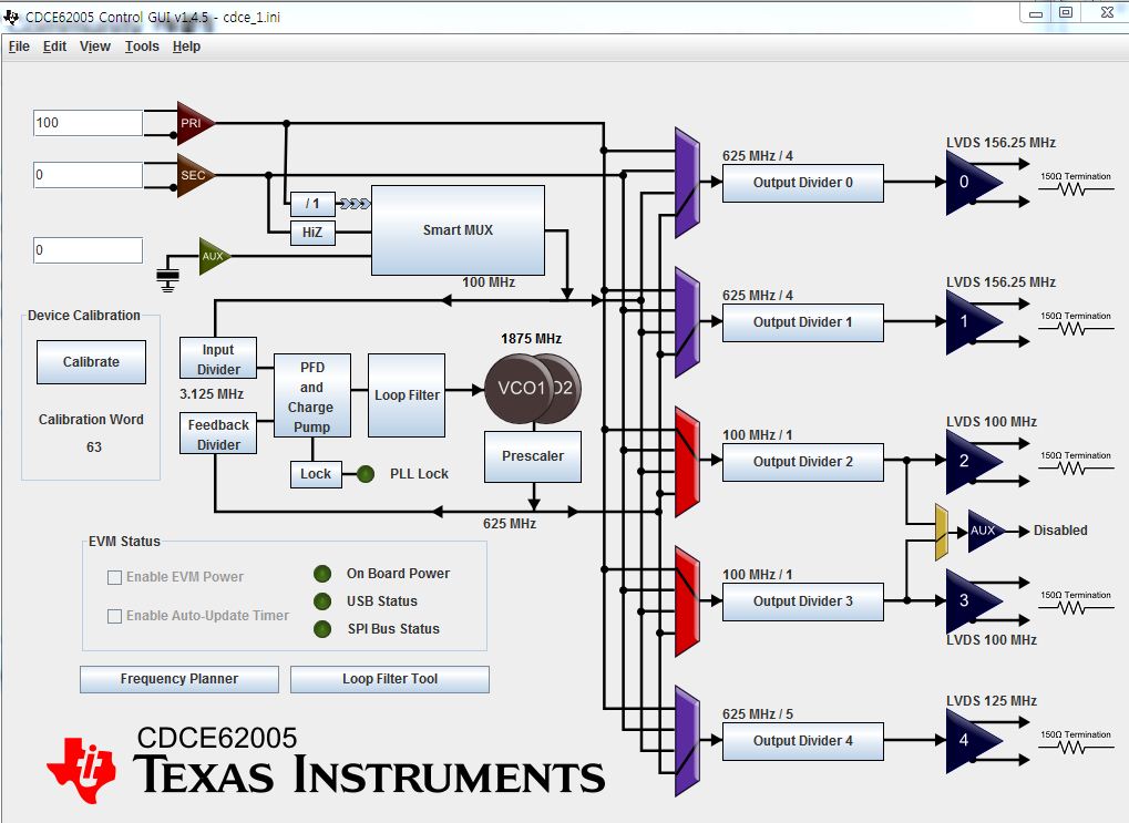 Cdce62005 Spi Register Setting Clock And Timing Forum Clock And Timing Ti E2e Support Forums