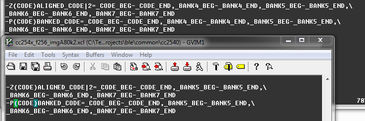 Cc254x Oad Minimizing Imagea Linker File Incompatible With Hardcoded Values In Halstartupc