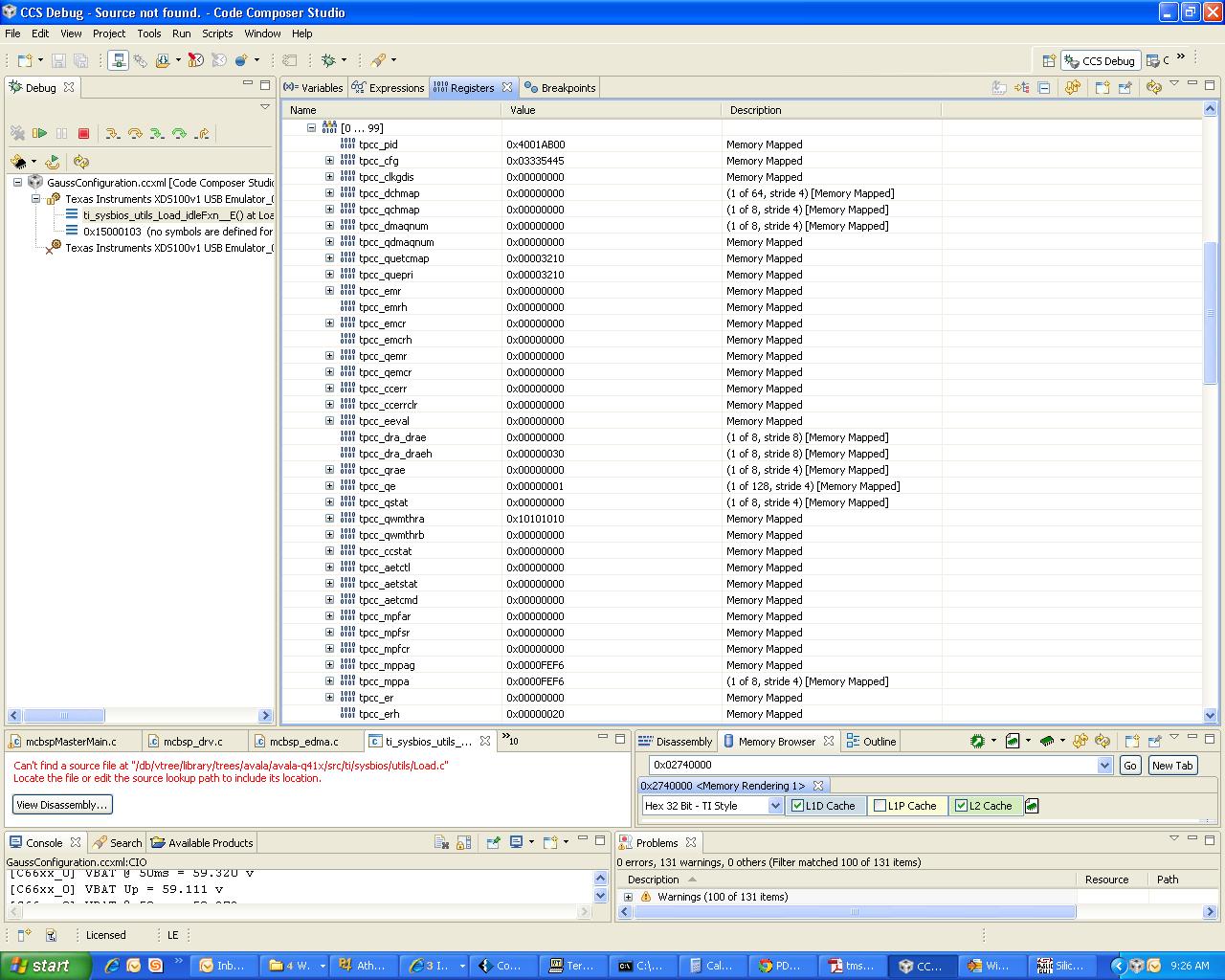 PDK_C6657_1_1_1_4 version McBSP - EDMA for TDM with External Clock/Frame Sync - Timeslot shift ...