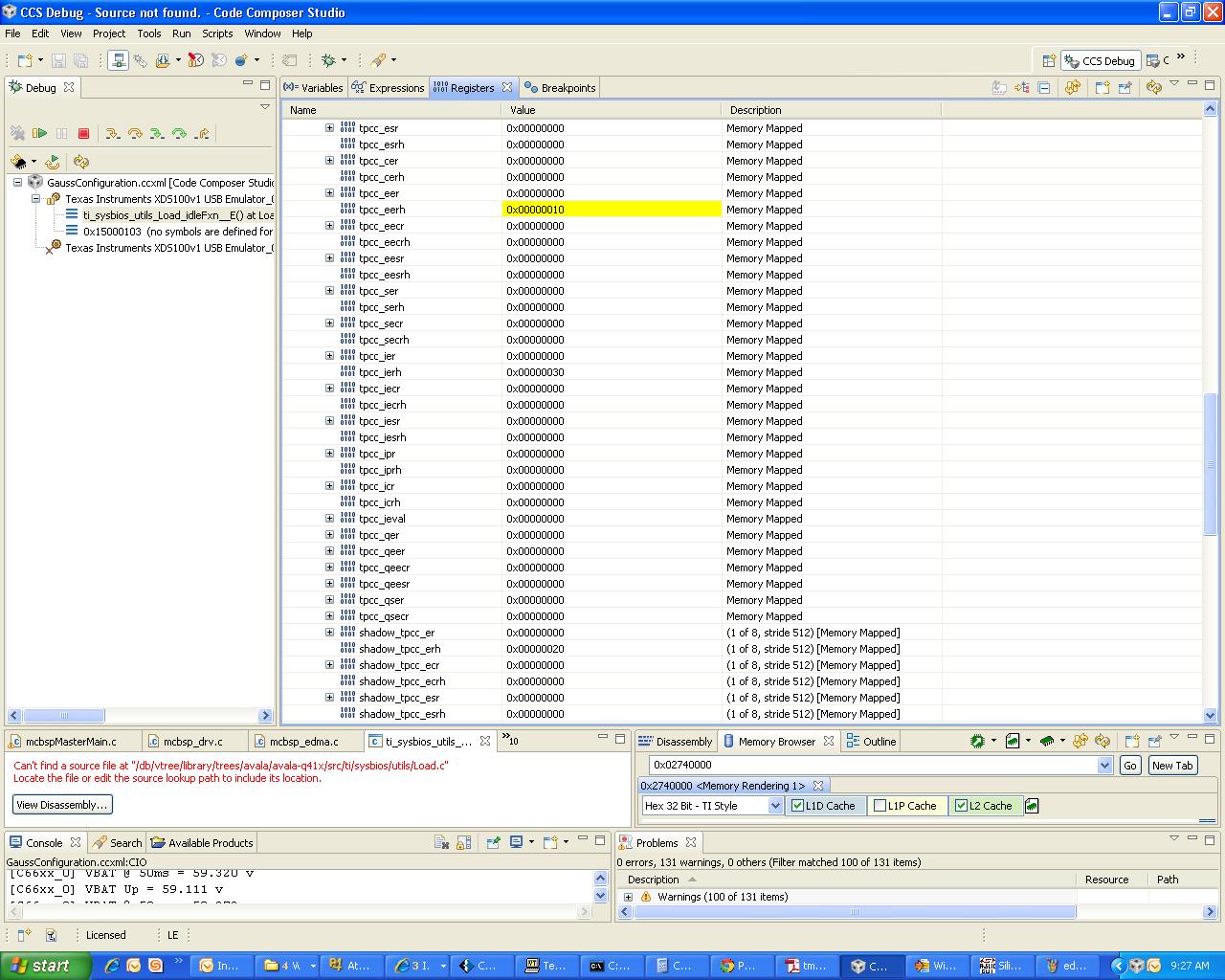 PDK_C6657_1_1_1_4 version McBSP - EDMA for TDM with External Clock/Frame Sync - Timeslot shift ...