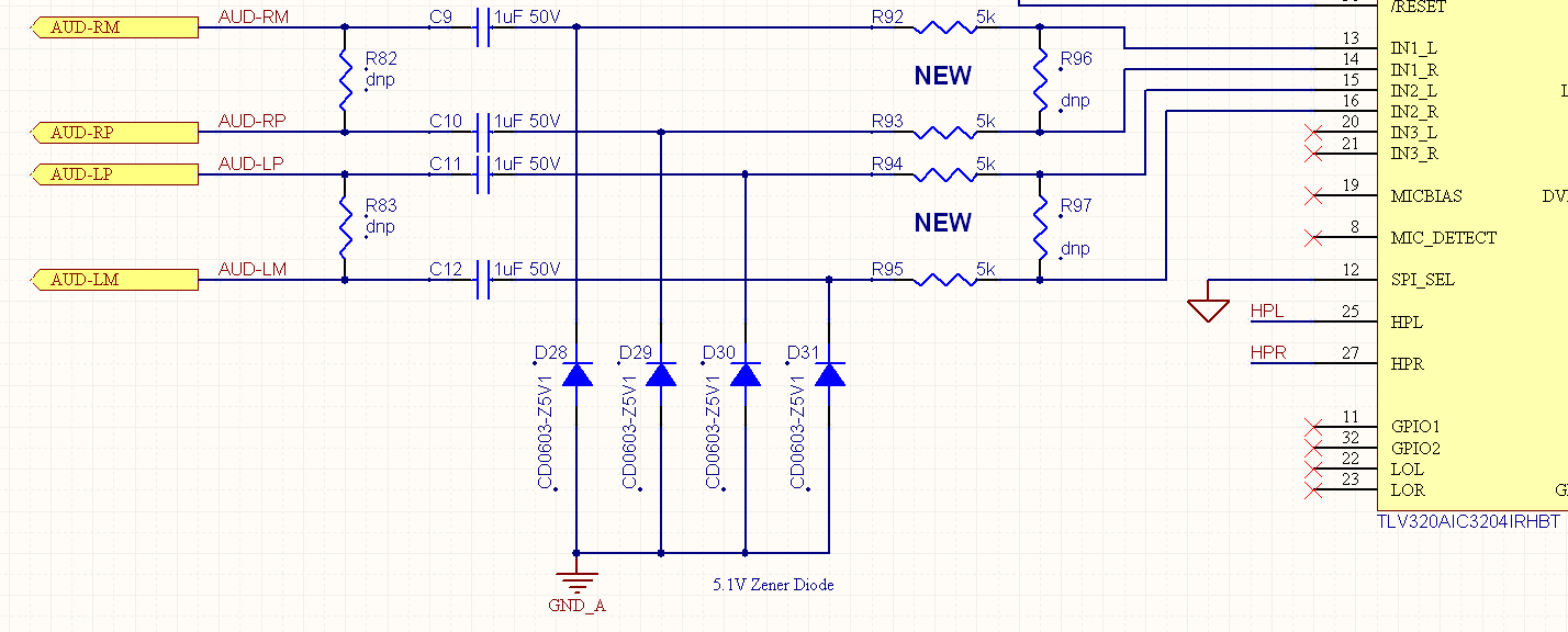 48V phantom power with TLV320AIC3204 - Audio forum - Audio - TI E2E support forums