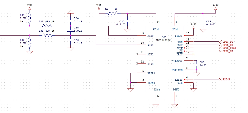 Ads1147 Thermocouple Biasing With Input Filter Data Converters Forum Data Converters Ti