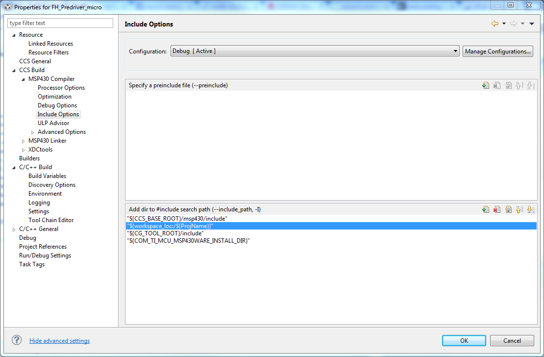 Trying To Add A Simple Globalh File To An Interrupt Source File Msp