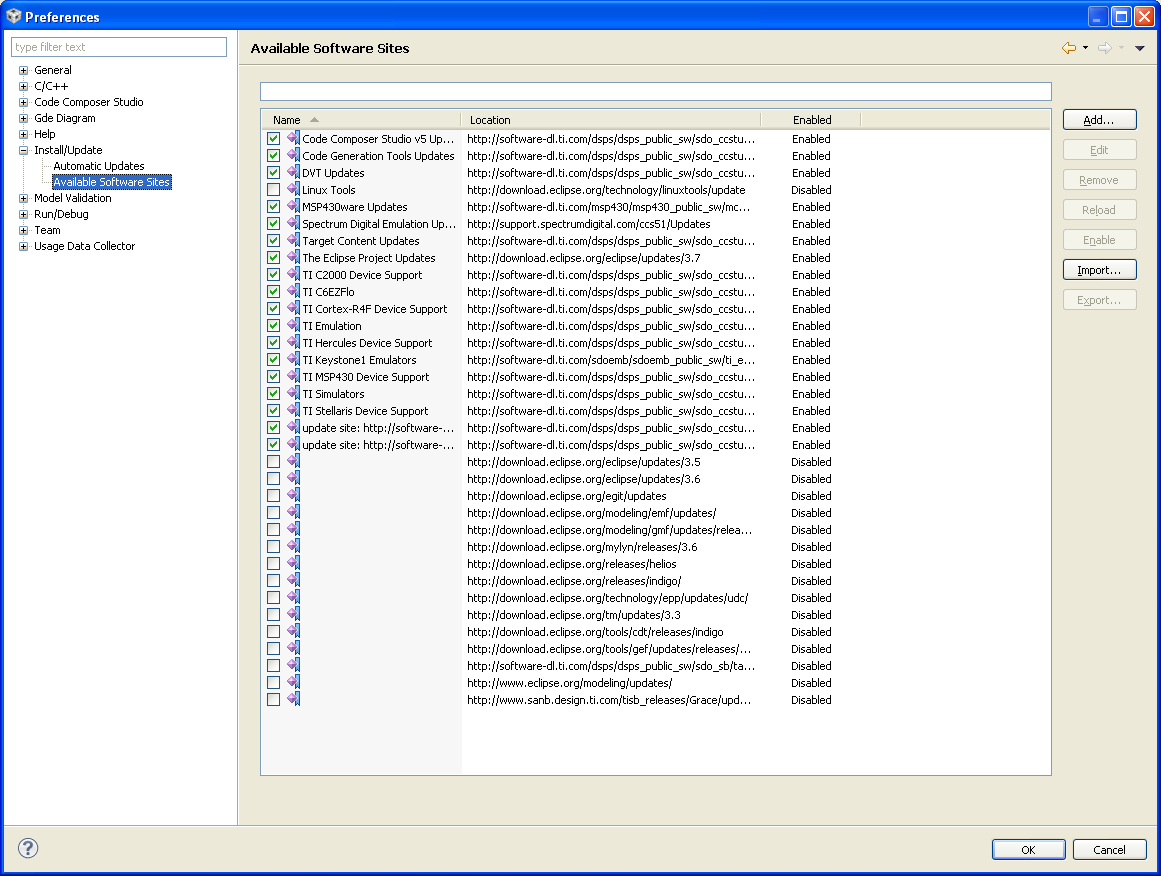 CCS5 update errors - Code Composer Studio forum - Code Composer Studio™︎ - TI E2E support forums