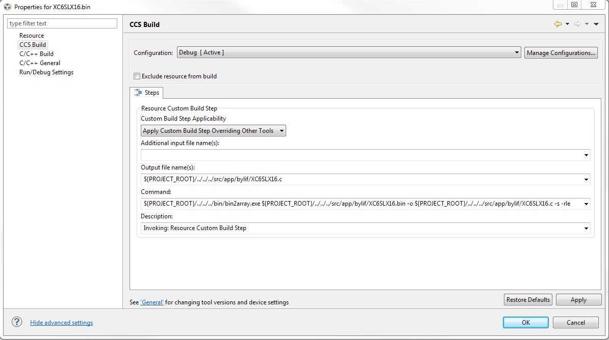 CCSv5.2.0.00069 Custom Build Step Failure - Code Composer Studio forum - Code Composer Studio™︎ ...
