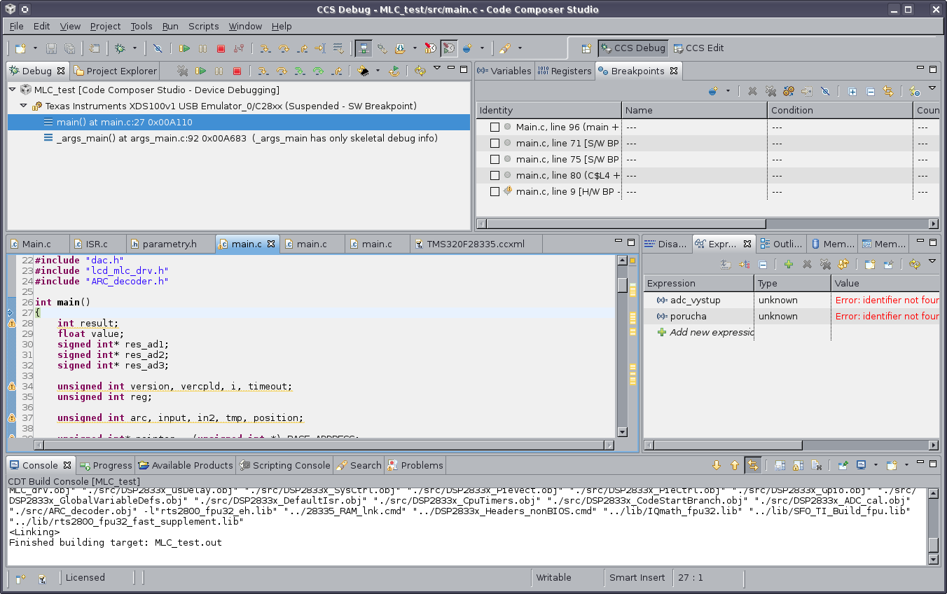 Ccsv52 53 Kills X Session On Debug Session Exit Code Composer