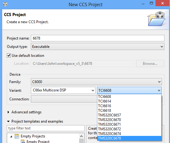CCS not found TMS320C6678 - Code Composer Studio forum - Code Composer Studio™︎ - TI E2E support ...