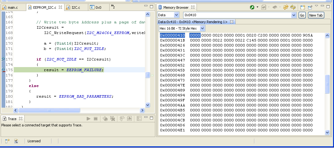 Code Execution Issue C28 Cycle Accurate Simulator Bug Code 7888