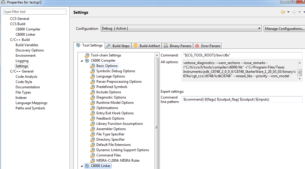 How To Correctly Link With Starterware Library For Spi Demo In Ccs5