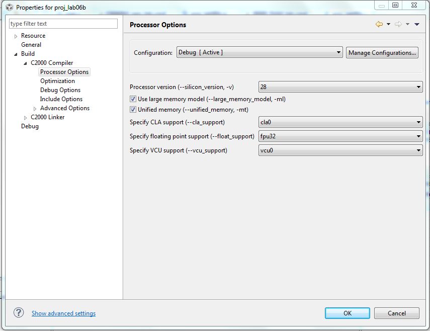 TMS320F28069M example project build issue - C2000 microcontrollers forum - C2000™︎ ...