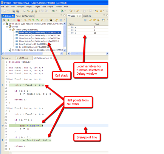 Stack back tracing support ? - Code Composer Studio forum - Code Composer Studio™︎ - TI E2E ...