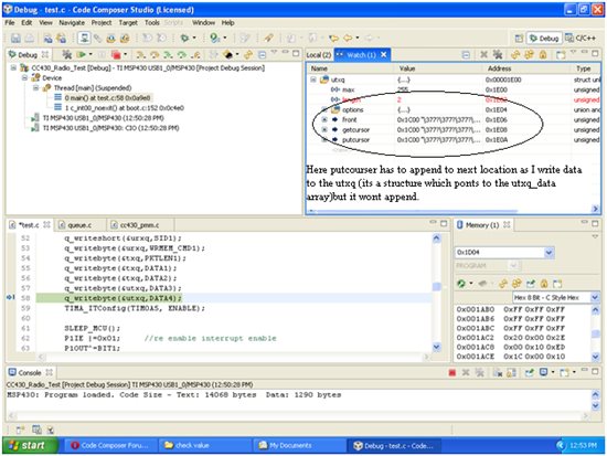 STRANGE MEMORY ISSUE.DO NOT KNOW THE EXACT CAUSE. - MSP low-power microcontroller forum - MSP ...