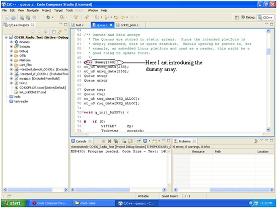 STRANGE MEMORY ISSUE.DO NOT KNOW THE EXACT CAUSE. - MSP low-power microcontroller forum - MSP ...