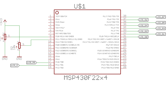 Connecting MSP430F5529IPN microcontroller to a LCD scrren - MSP low-power microcontroller forum ...