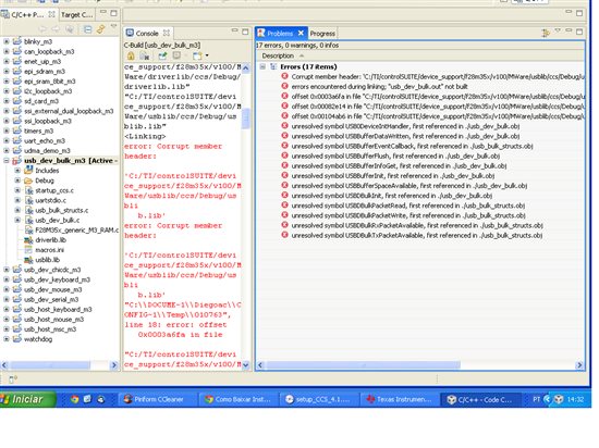 Problems Building Controlsuite Projects For Concerto C2000 Microcontrollers Forum C2000™︎