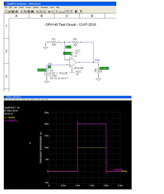 PSpice model for OPA140? - Simulation, hardware & system design tools forum - Simulation ...