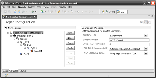 Problems using BH XDS560M/XDS510L and Hercules ARM Cortex-R4F MCU's using CCS v4.2.4 or v5.1 ...