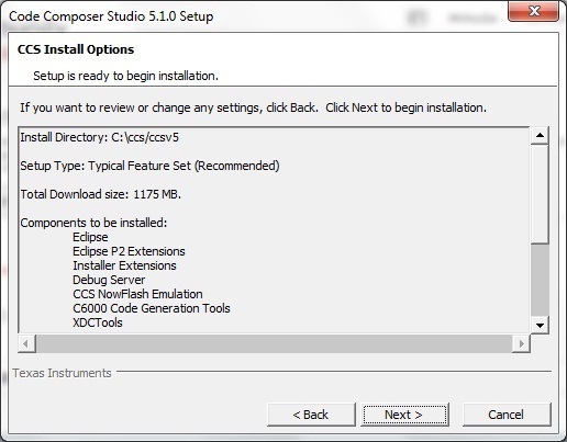 CCSv5.1.0 installation problem - Code Composer Studio forum - Code Composer Studio™︎ - TI E2E ...