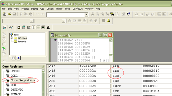 Missing ICR and ISR in DM6437 register file - Processors forum - Processors - TI E2E support forums