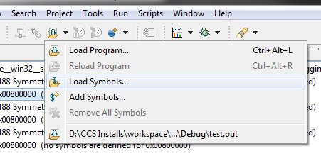 Adjusting offsets for source code debugging? - Code Composer Studio forum - Code Composer Studio ...