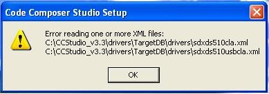 CCS3.3 setup issue - Code Composer Studio forum - Code Composer Studio™︎ - TI E2E support forums