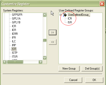 Missing ICR and ISR in DM6437 register file - Processors forum - Processors - TI E2E support forums