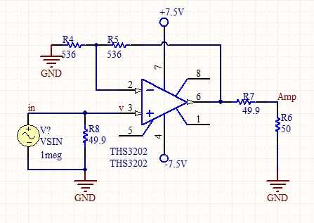 THS3202 model isn't working. - Amplifiers forum - Amplifiers - TI E2E support forums