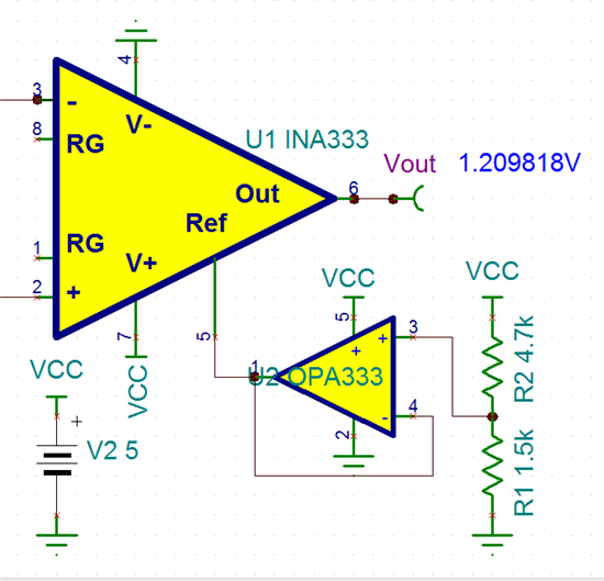 INA333 problem. Output goes to zero when i bias input. - Amplifiers forum - Amplifiers - TI E2E ...