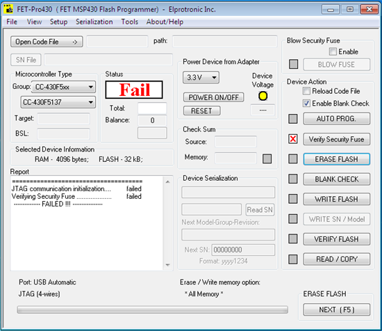 Jtag Problems Msp Low Power Microcontroller Forum Msp Low Power Microcontrollers Ti E2e