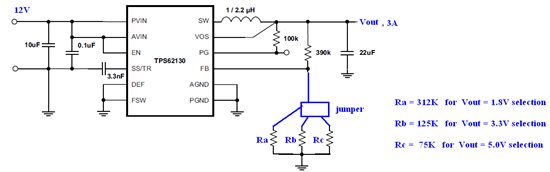 TPS62130 for 1.8V, 3.3V and 5.0V through Jumper - Power management forum - Power management - TI ...
