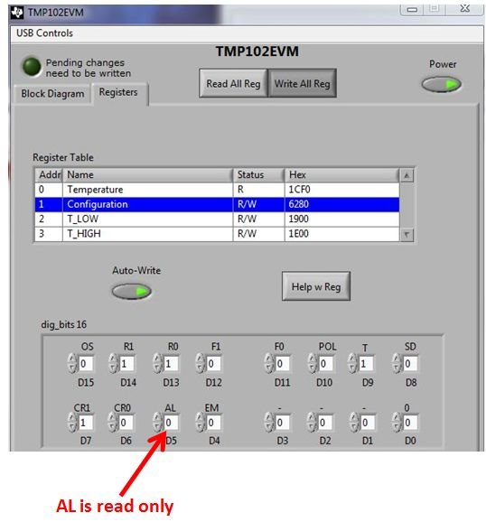 TMP102 Configuration Register Issue - Sensors forum - Sensors - TI E2E support forums
